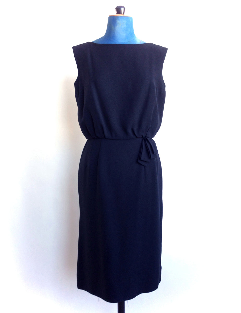 1950s Black Crepe Cocktail Dress – Vintage Logic